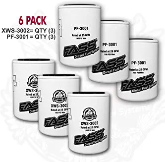 FASS Titanium Series Fuel Filter Package XWS3002 / PF3001 Combo ...